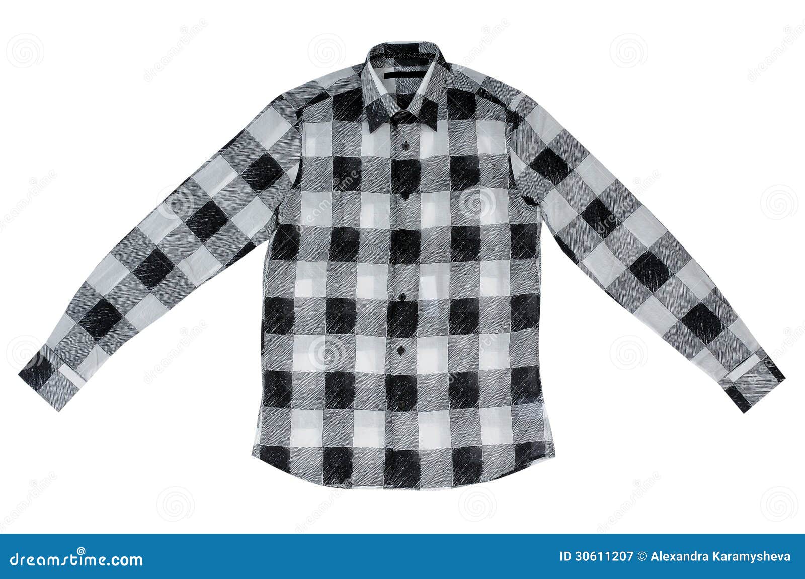 Checkered shirt stock image. Image of design, cotton - 30611207