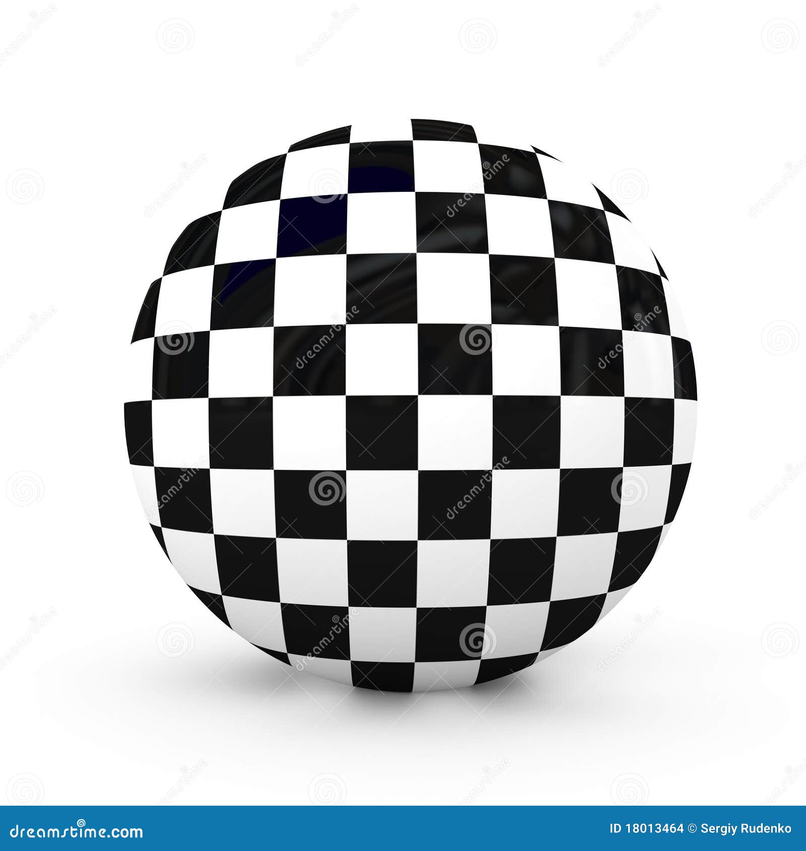 Checkered Sphere stock illustration. Illustration of sphere - 18013464