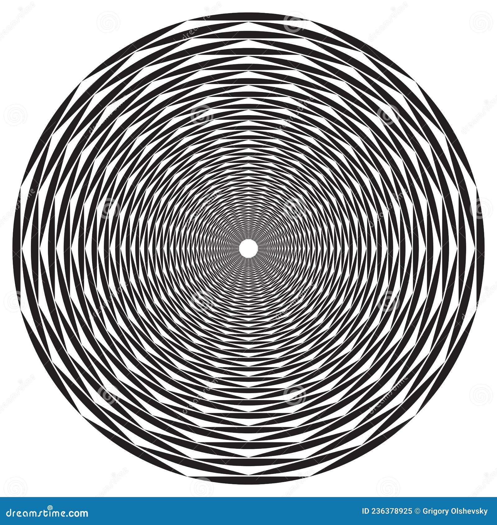 Checkered Spiral Design Element. Abstract Image Stock Vector ...