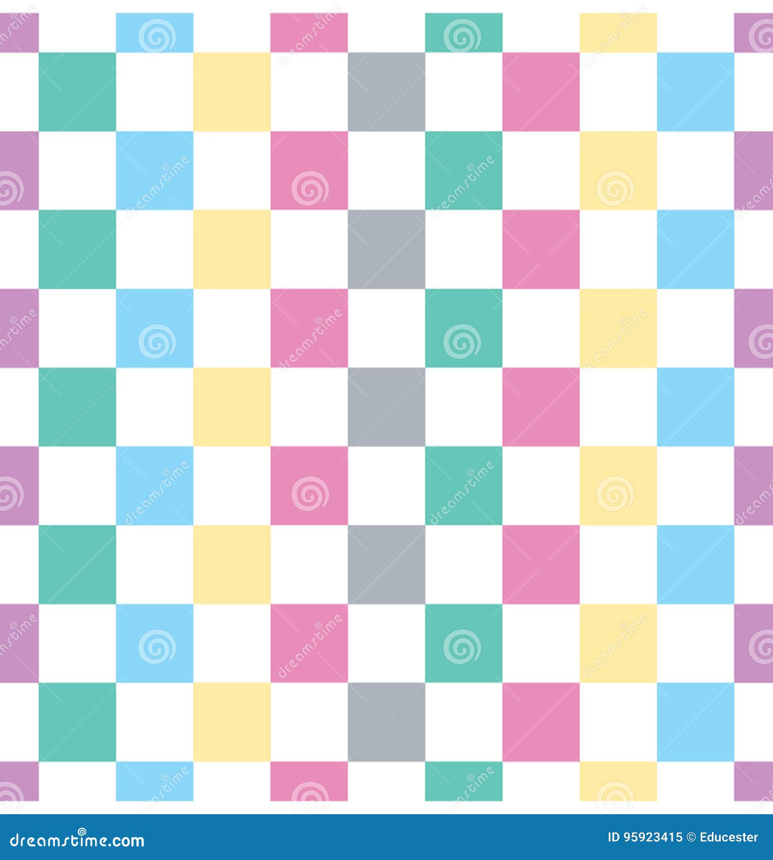 Checkered Square Seamless Background Stock Illustration - Illustration ...