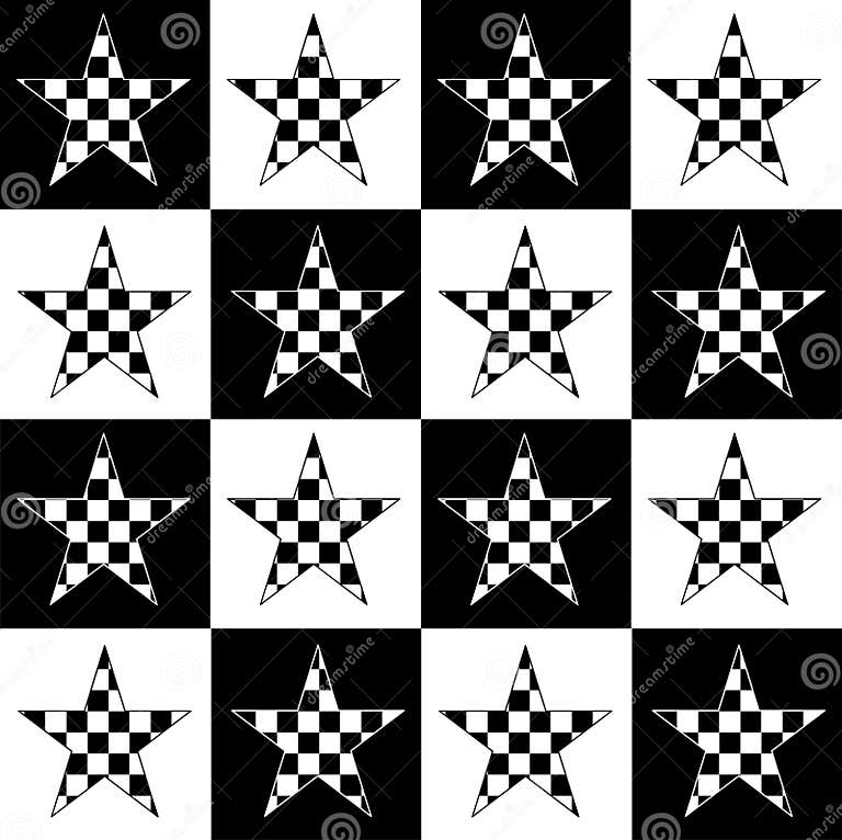 Checkered stars stock vector. Illustration of cover, computer - 15240207