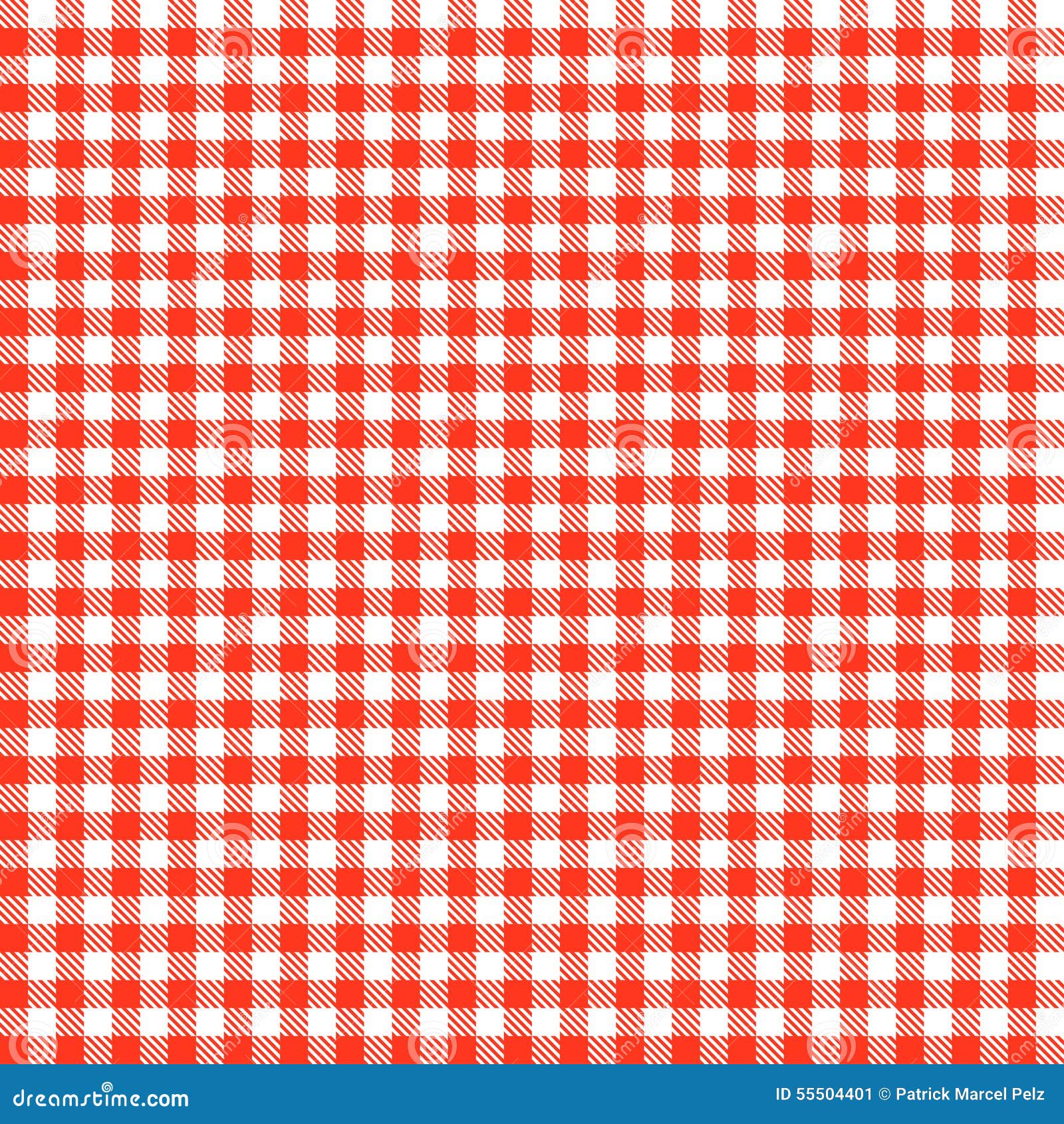 Checkered Tablecloths Patterns RED - Endlessly Stock Vector ...