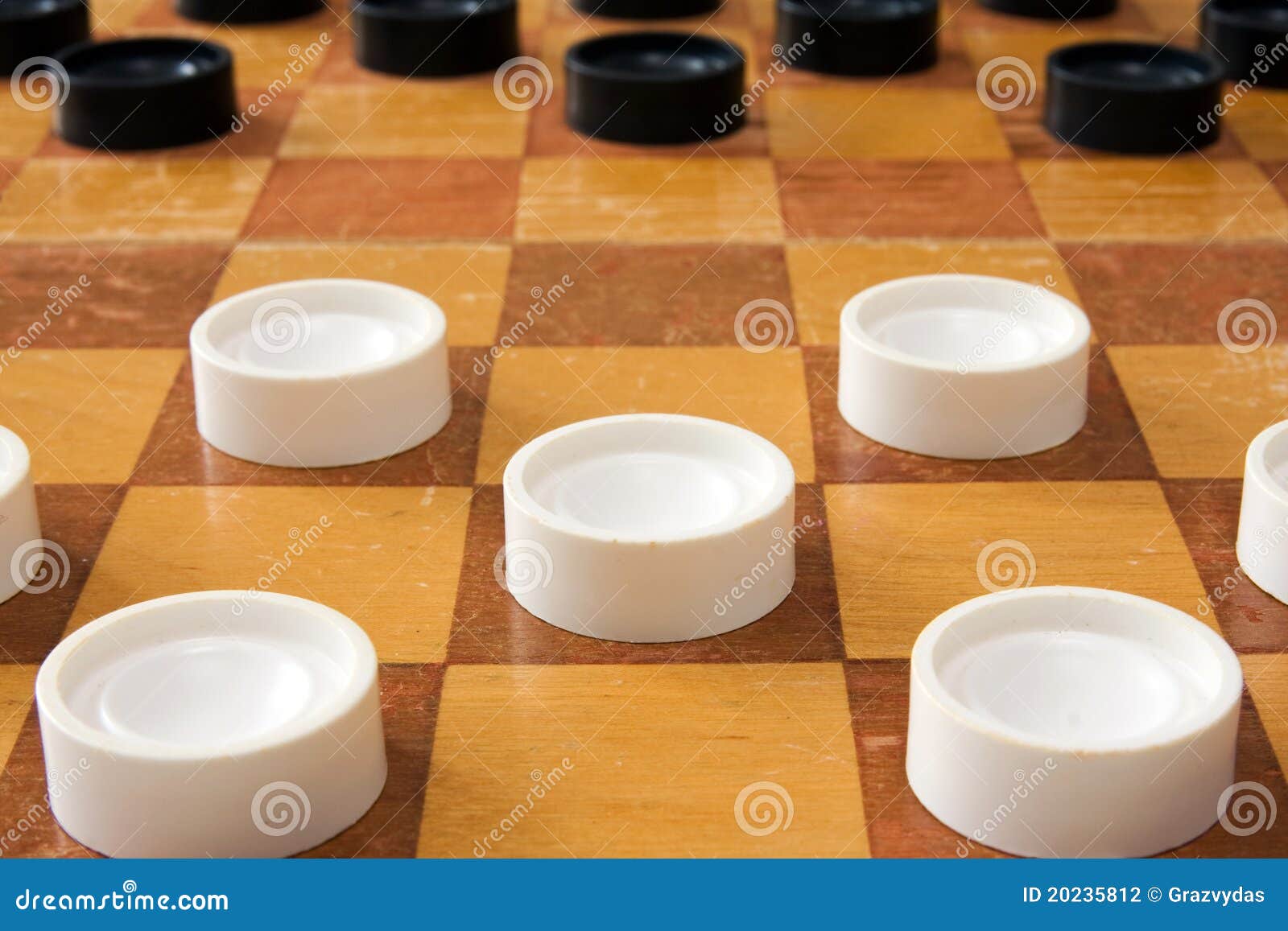 Checkers stock photo. Image of strategy, play, wooden - 20235812