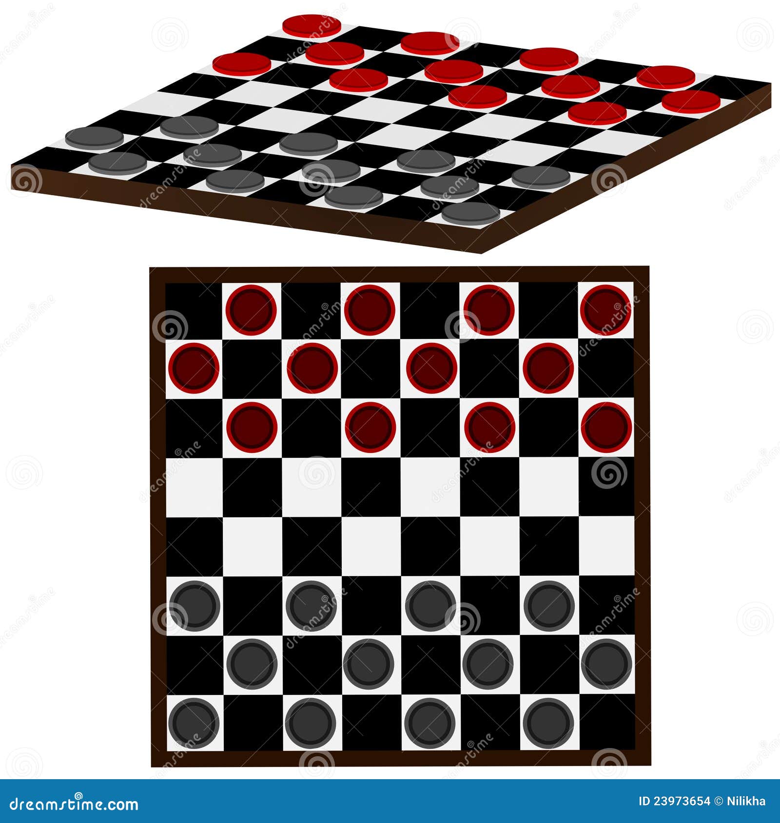 Checkers stock illustration. Illustration of recreation - 23973654