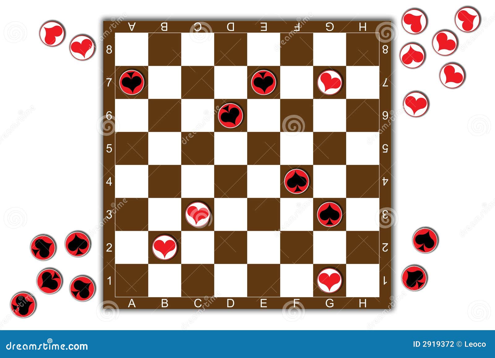 Checkers stock illustration. Illustration of square, checkers - 2919372