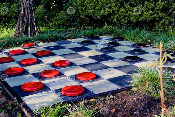 Checkers board stock image. Image of board, oversized - 48790437
