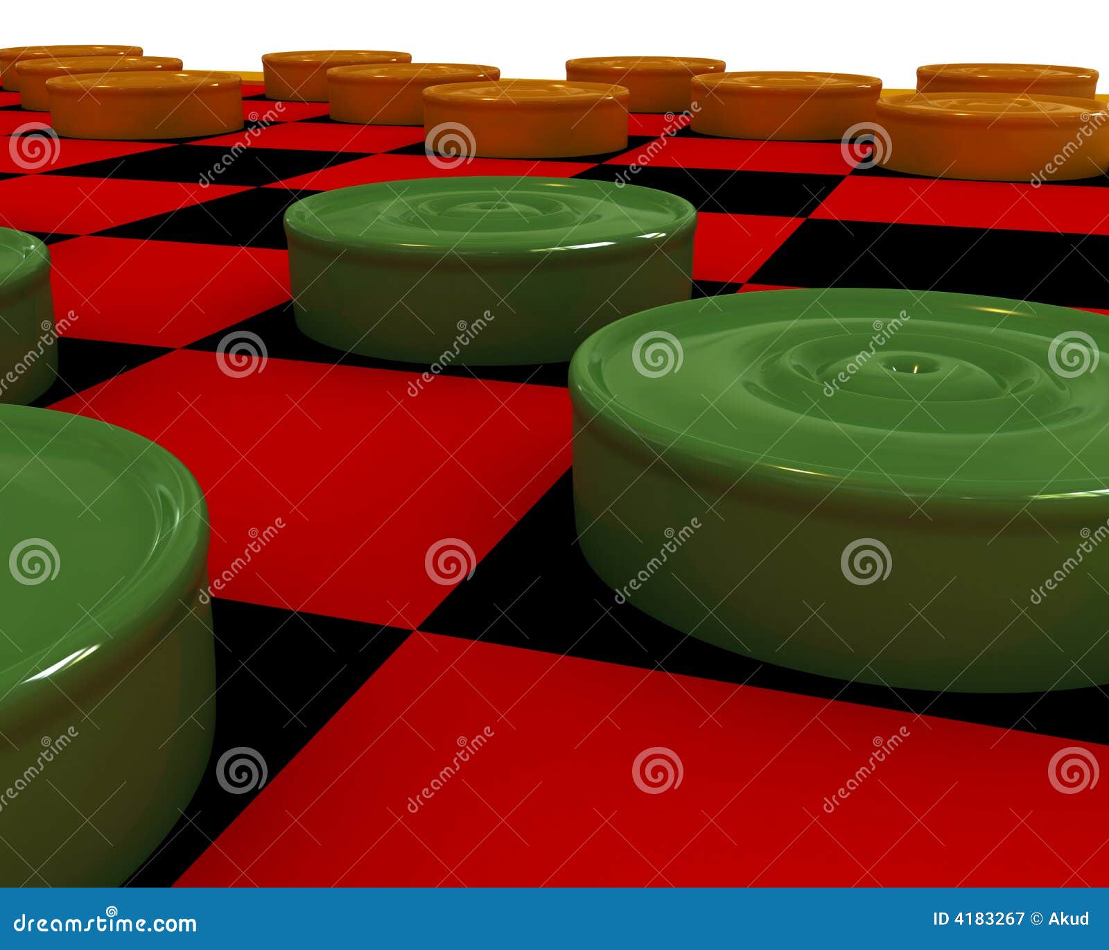 Checkers close-up stock illustration. Illustration of play - 4183267