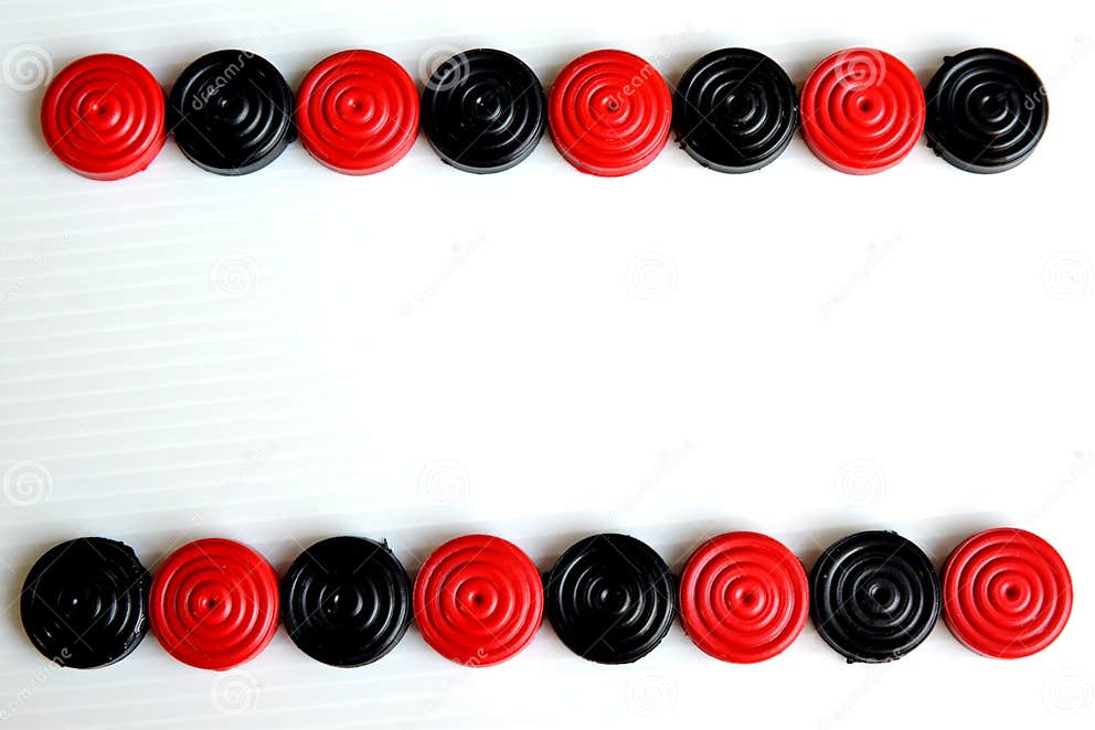 Checkers Game with Blank Space Stock Illustration - Illustration of ...