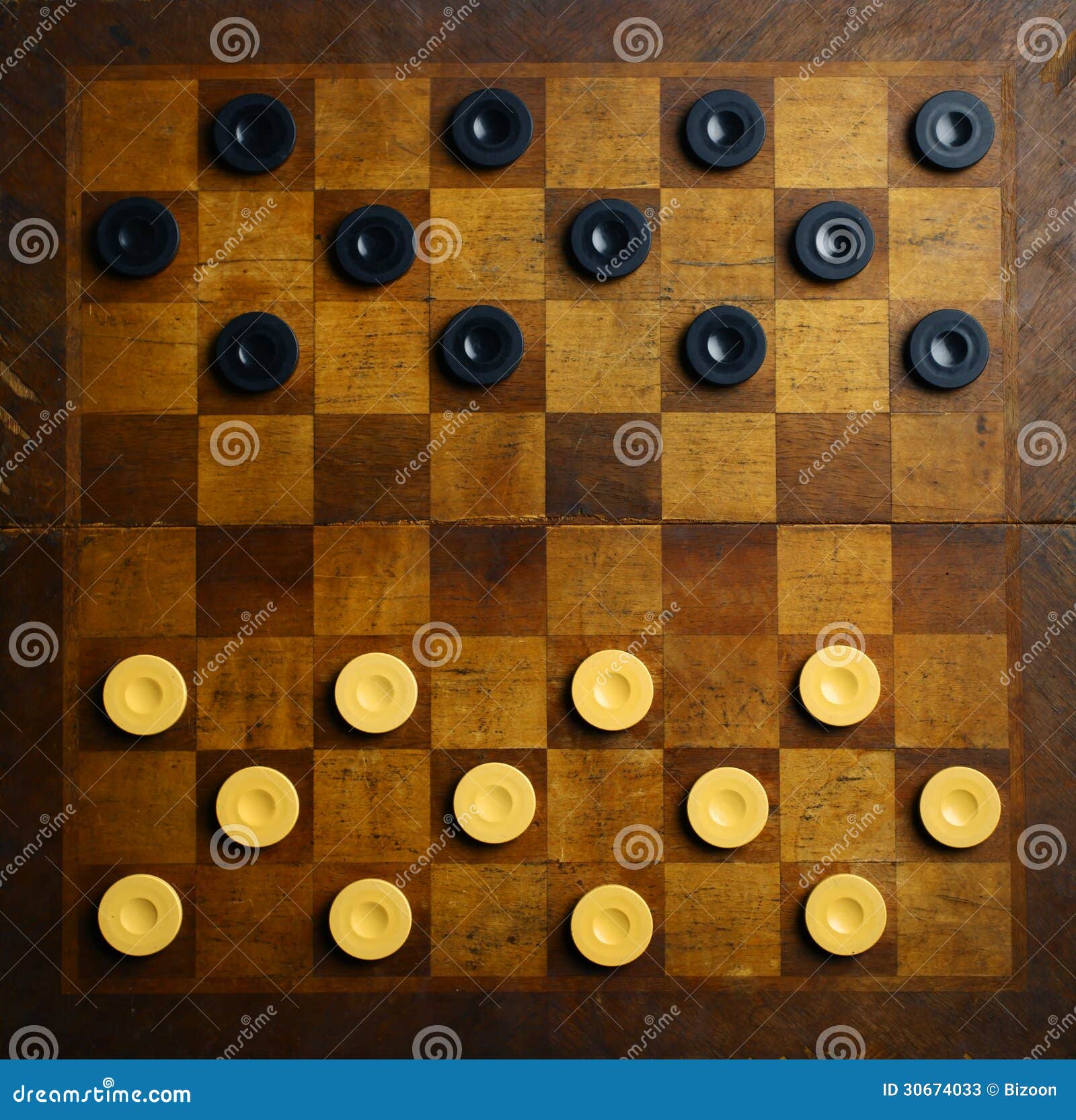 Checkers game stock image. Image of leisure, pieces, attack - 30674033