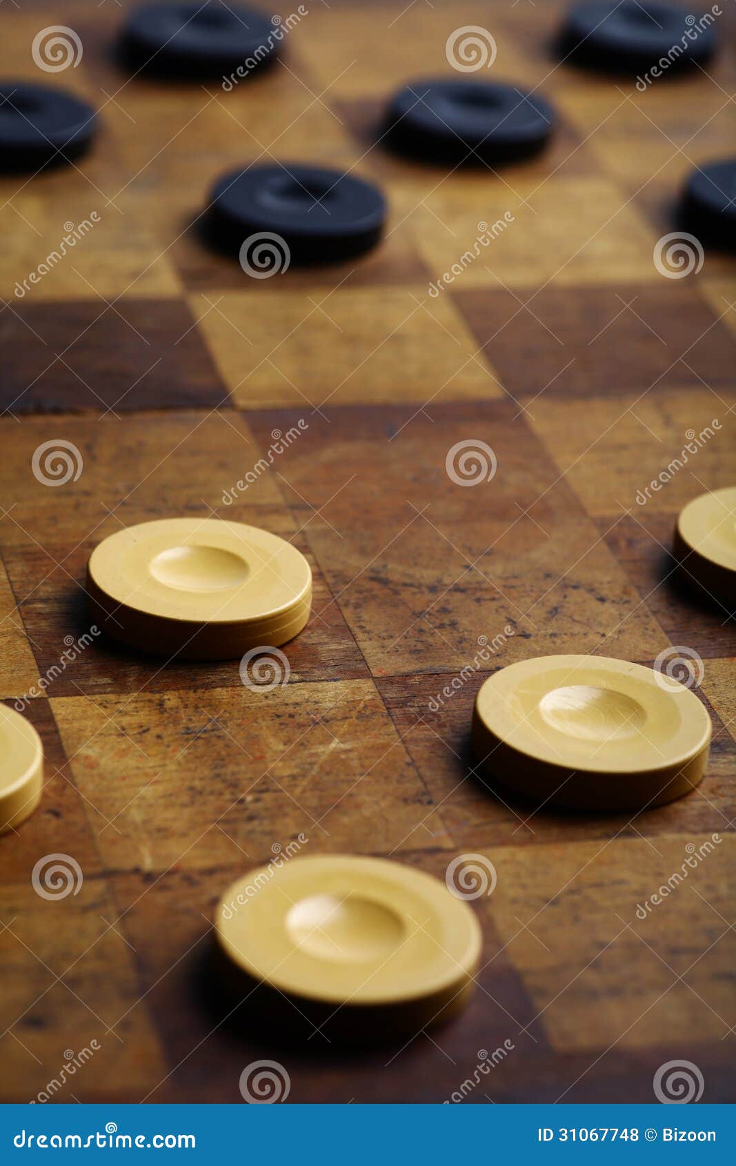 Checkers game stock photo. Image of intellectual, circle - 31067748