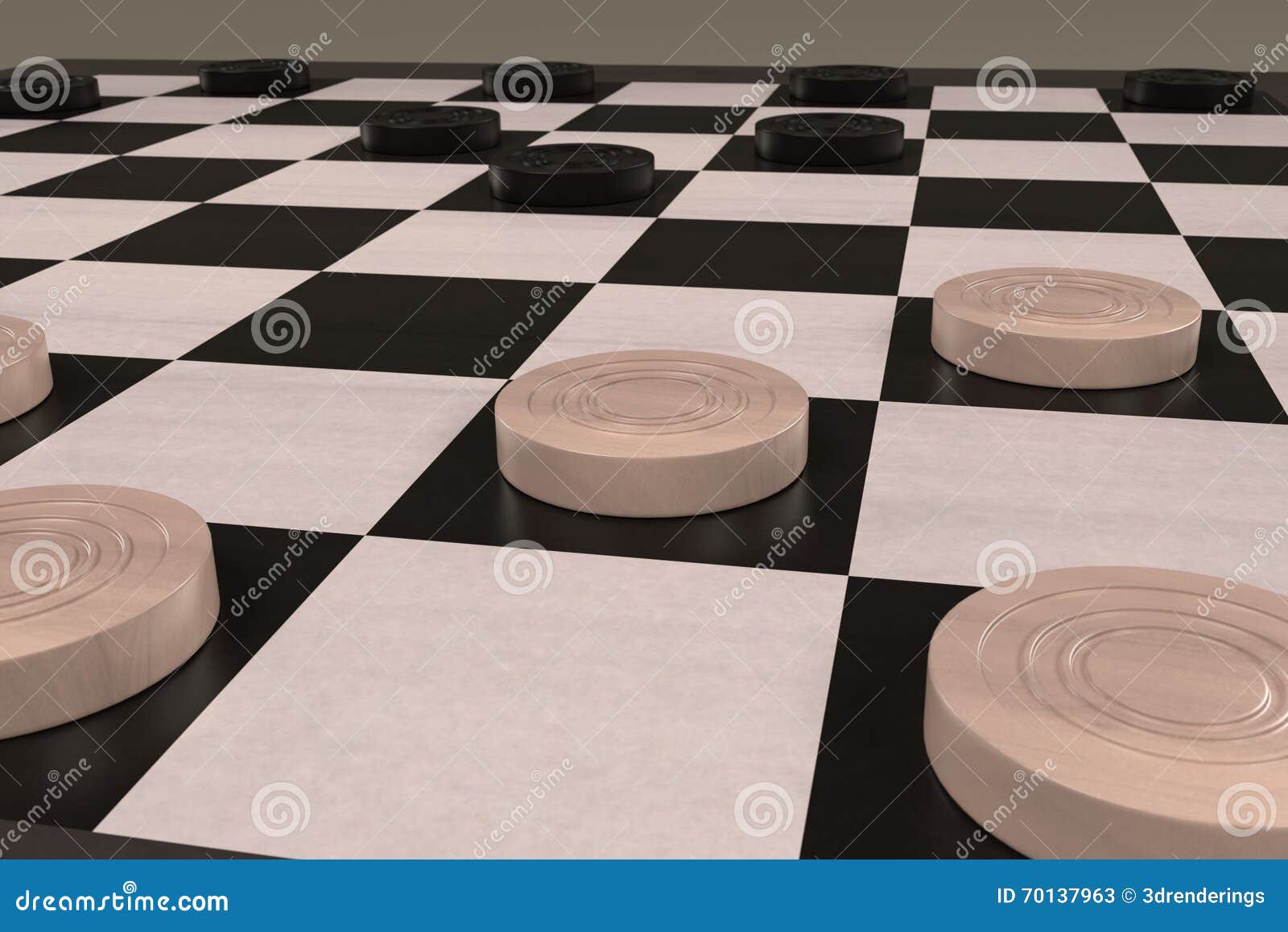Checkers game stock illustration. Illustration of gaming - 70137963
