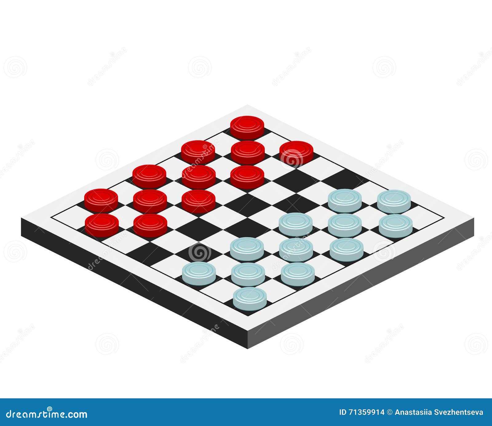 Checkers game stock vector. Illustration of checkered - 71359914