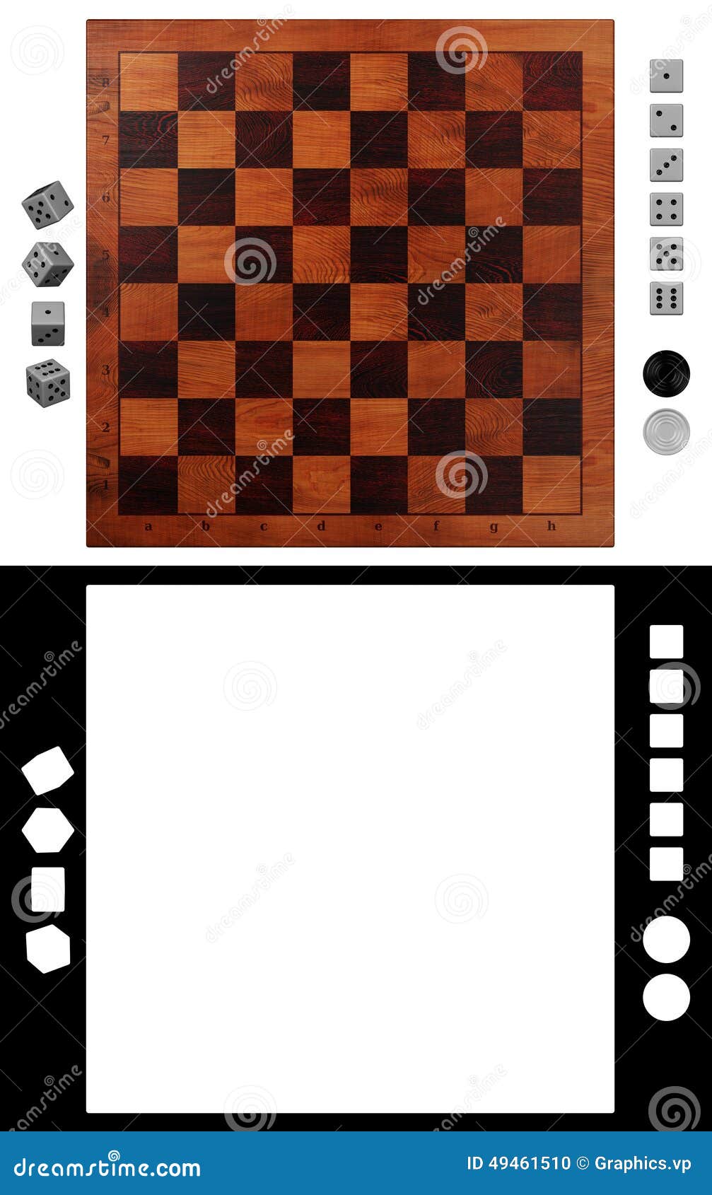 Checkers Game Stuff stock illustration. Illustration of game - 49461510