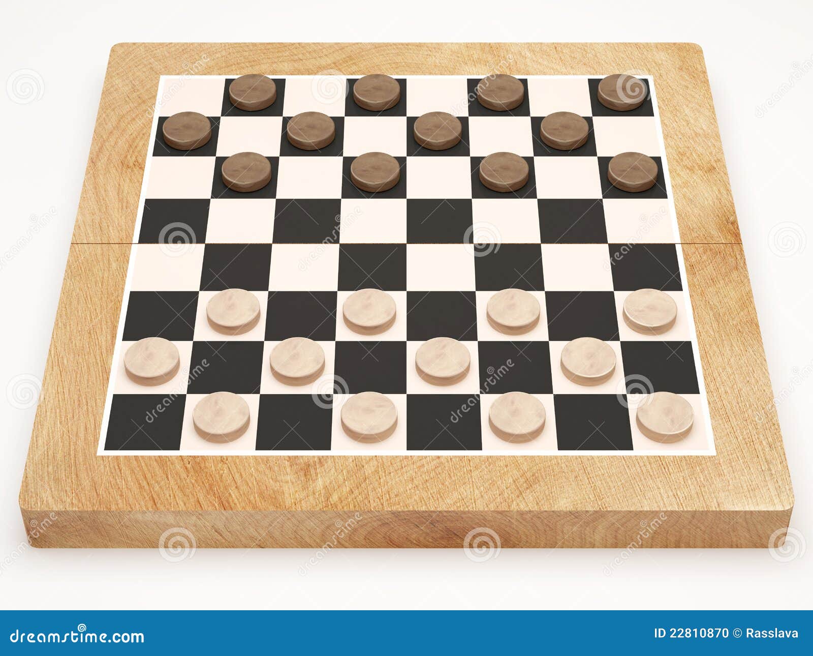Checkers Game On White Background Stock Photo - Image: 22810870