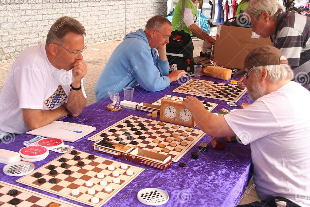 Checkers Games editorial stock photo. Image of clock - 14466648