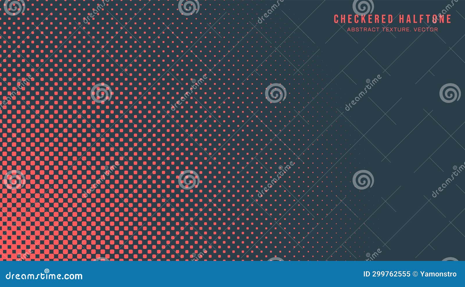 Checkers Halftone Pattern Vector Semi Circle Border Red Blue Abstract ...