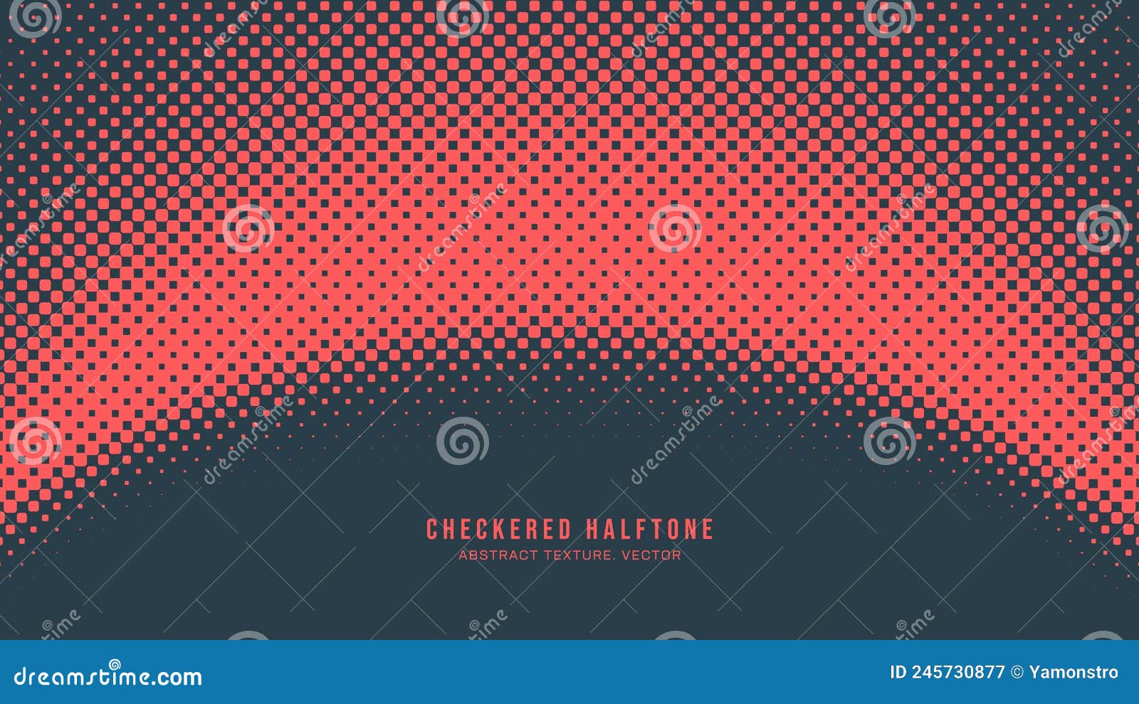 Checkers Halftone Pattern Vector Semi Circle Border Red Blue Abstract ...