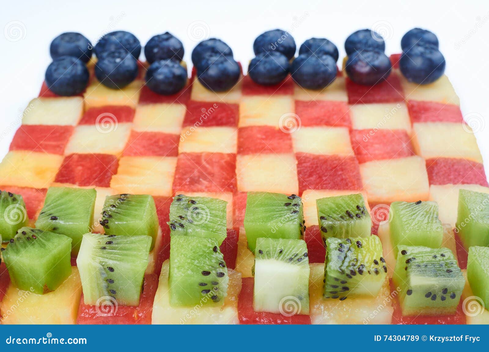 Checkers made from fruits stock image. Image of gardening - 74304789