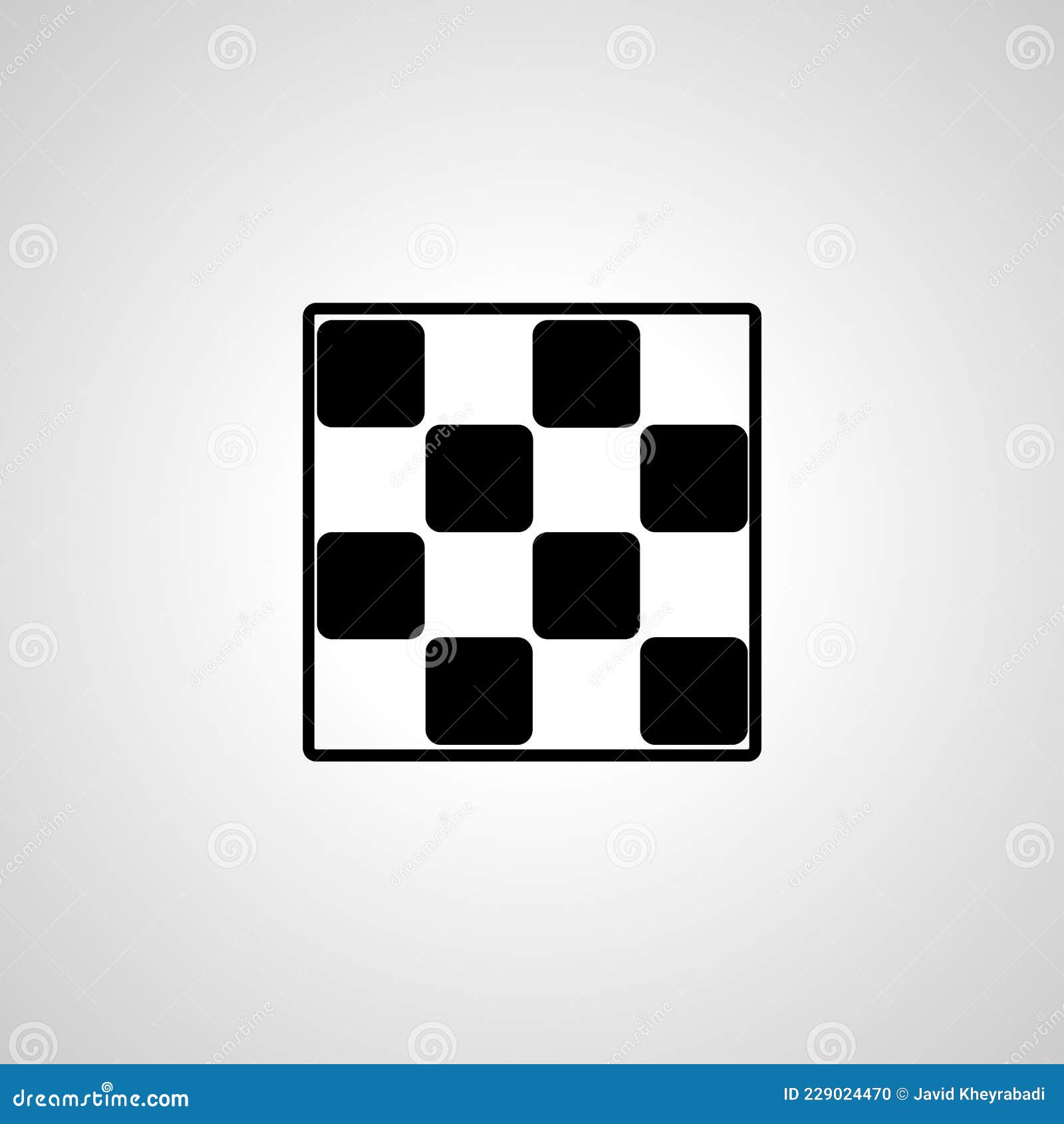 Checkers Simple Icon. Checkers or Chess Icon Stock Vector ...