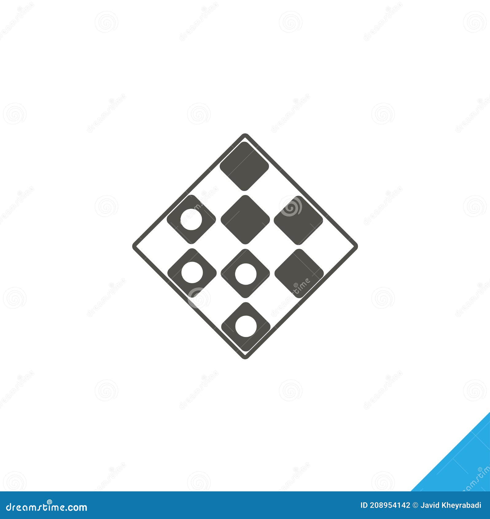 Checkers Simple Icon. Checkers Icon Stock Illustration - Illustration ...