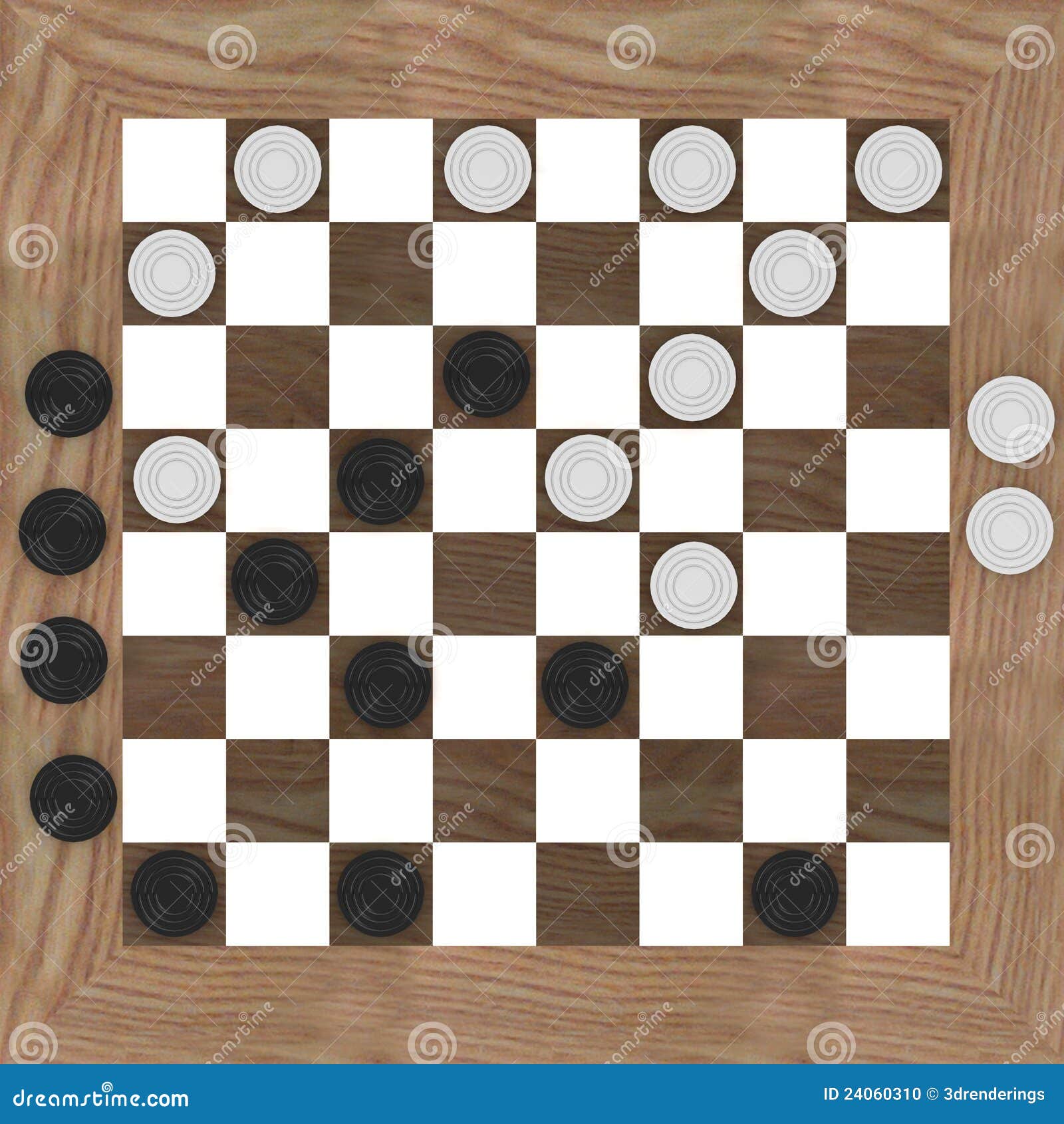 Checkers (top) stock illustration. Illustration of gaming - 24060310