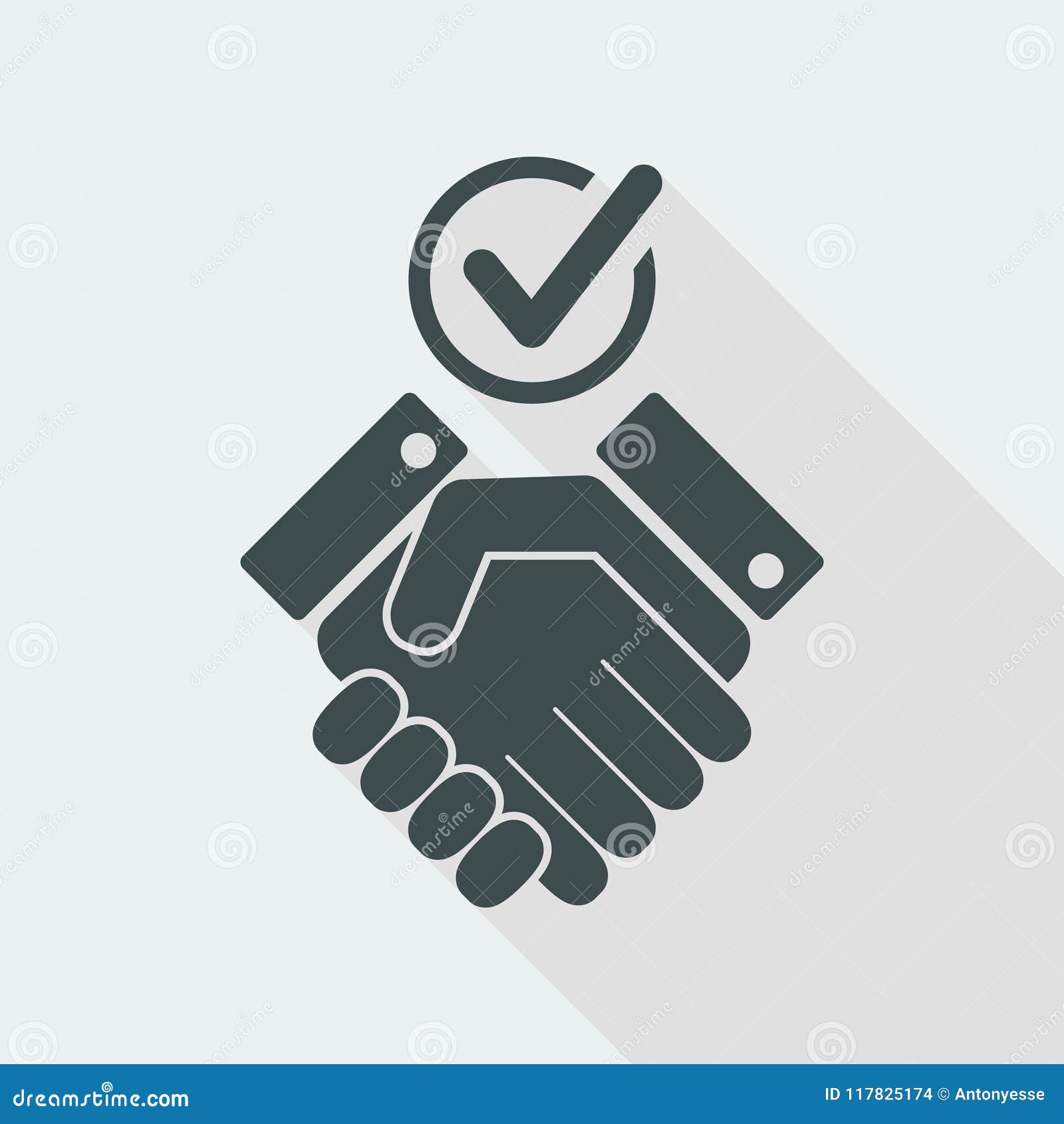 Checking accord flat icon stock vector. Illustration of adopt - 117825174