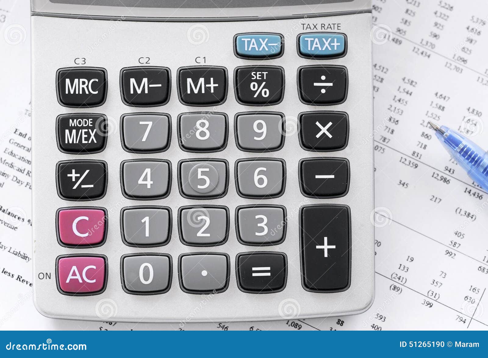 Checking Accounts with a Calculator Stock Photo - Image of billing ...