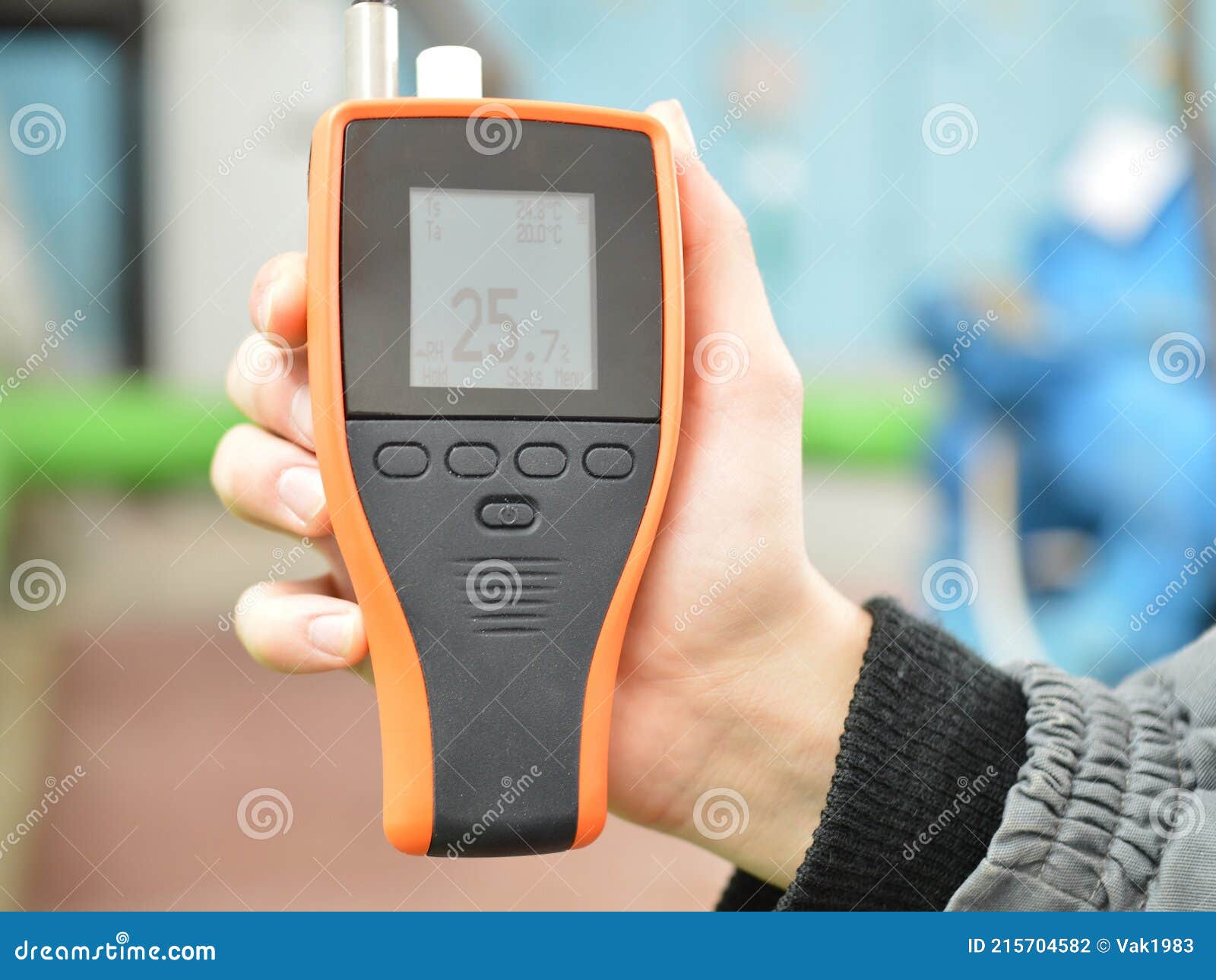 Checking the Air Condition with the Device. Measurement of Air ...