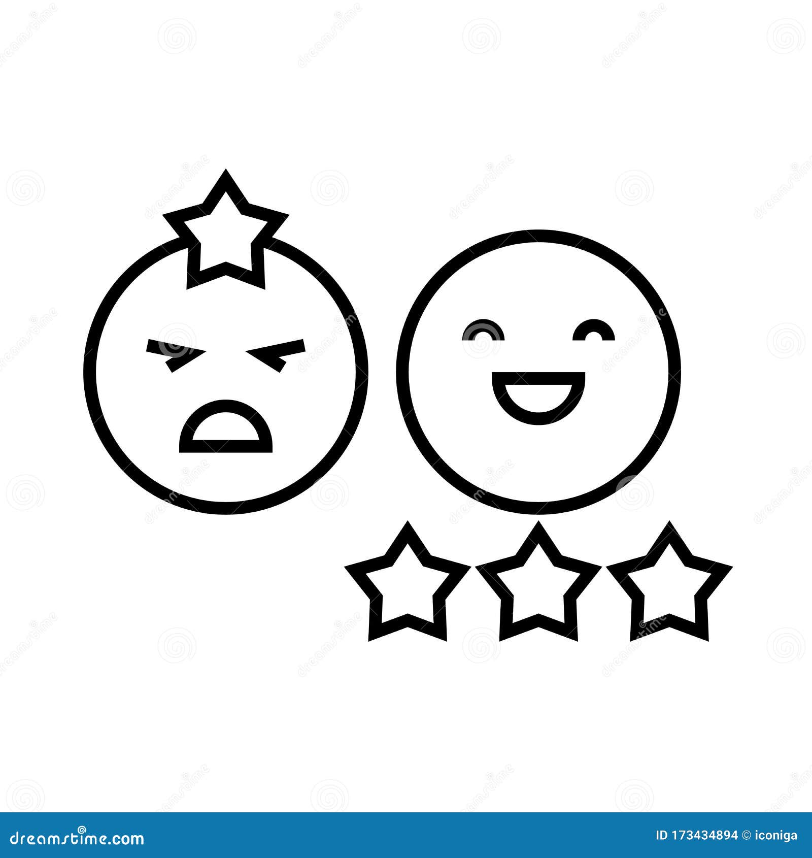 Checking Answers Line Icon, Concept Sign, Outline Vector Illustration ...