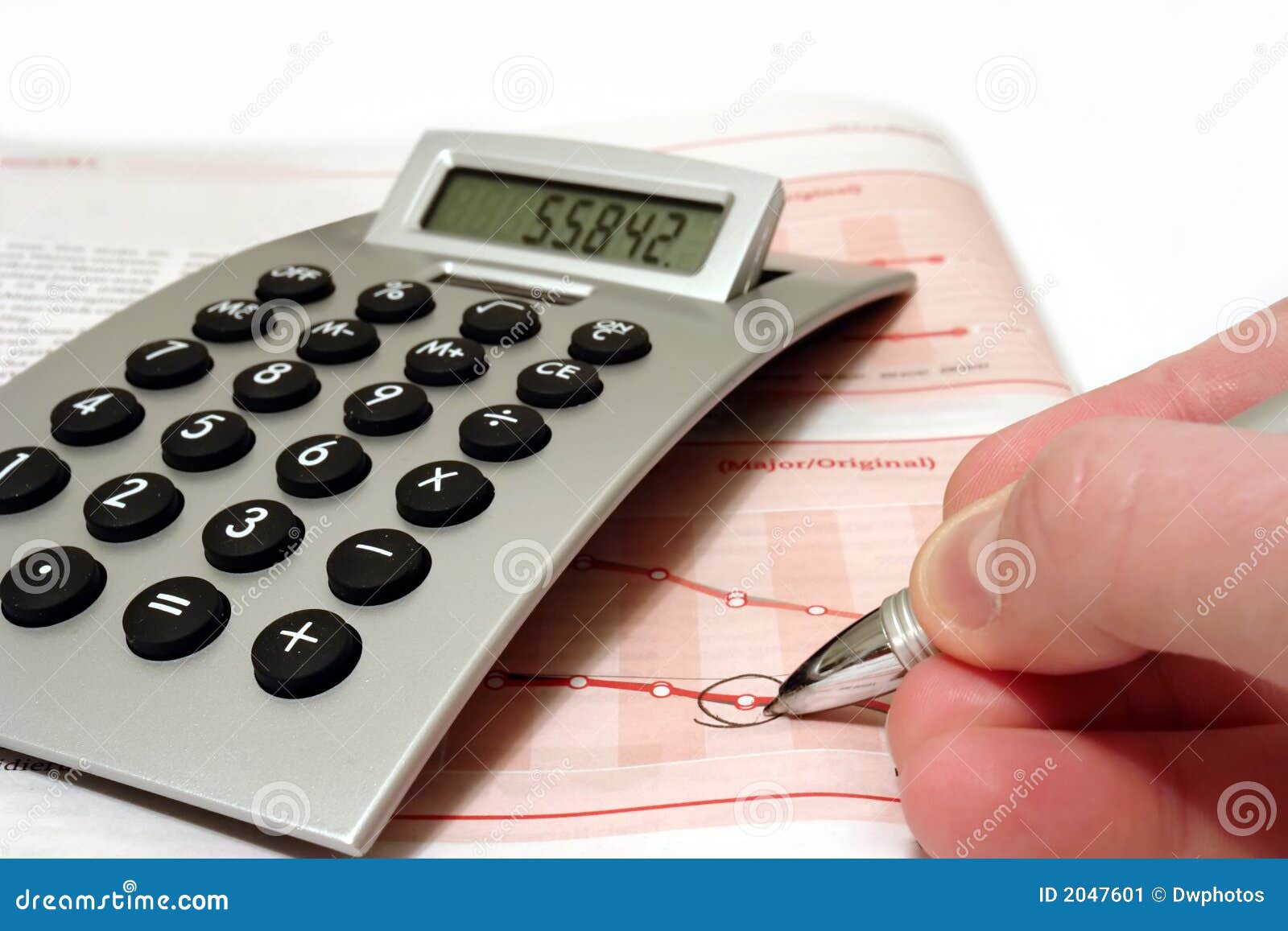 Checking the balance stock image. Image of bookkeeping - 2047601