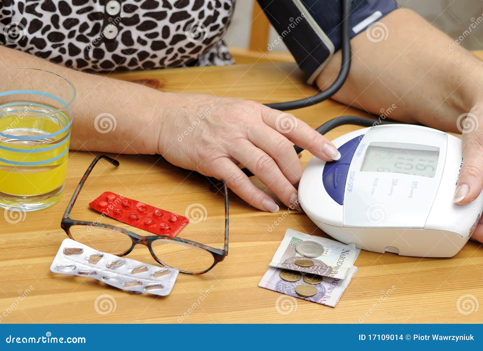 Checking blood pressure stock photo. Image of glass, depression - 17109014