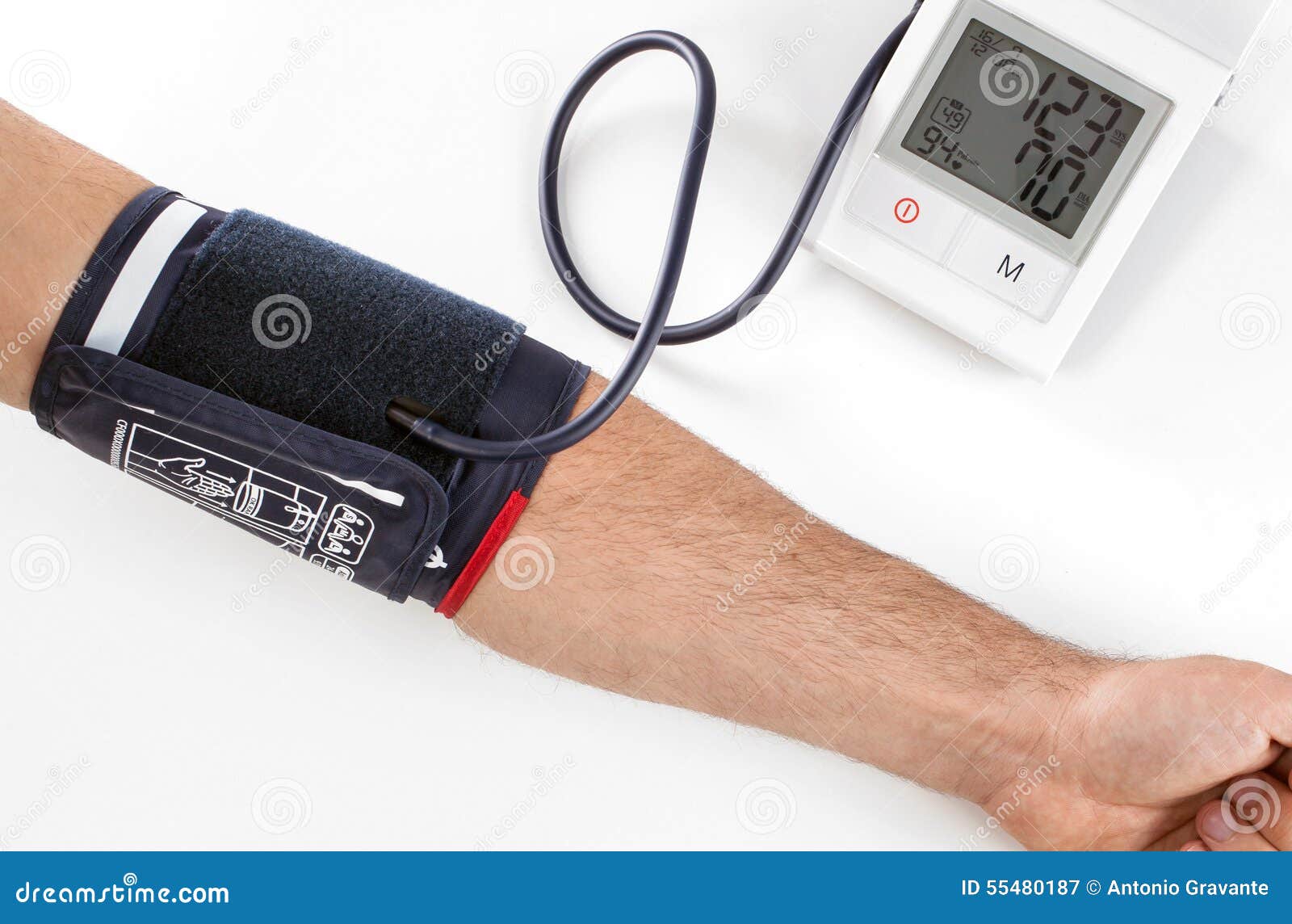 Checking the Blood Pressure Stock Image - Image of care, equipment ...