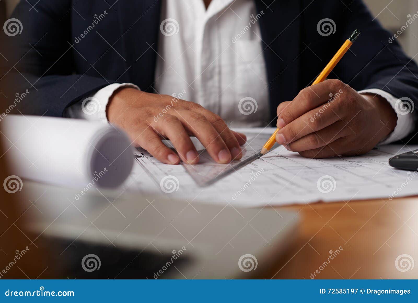 Checking blueprint stock image. Image of blueprint, closeup - 72585197
