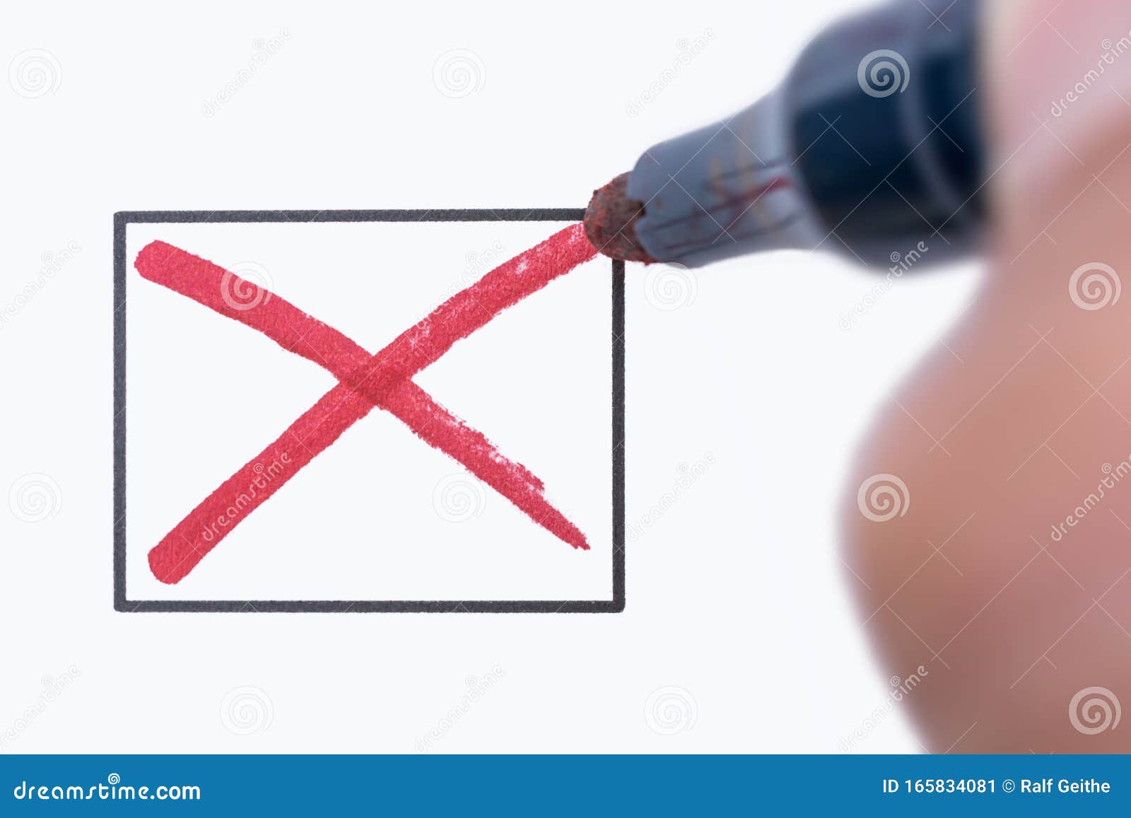 Checking a Box As a Tokens of a Choice Ald 3d Rendered Illustration ...