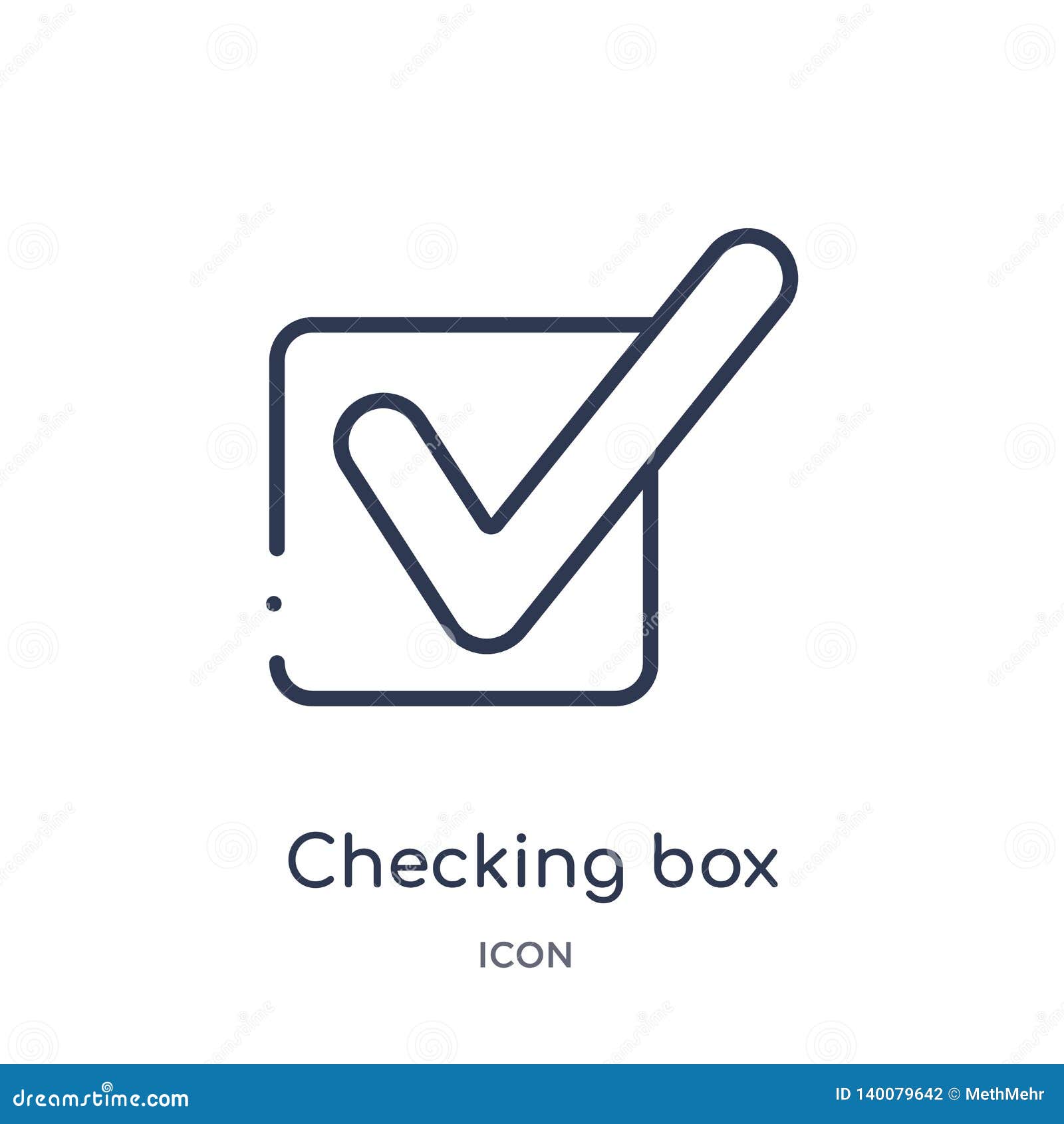 Checking Box With A Checkmark Icon Vector Sign And Symbol Isolated On ...