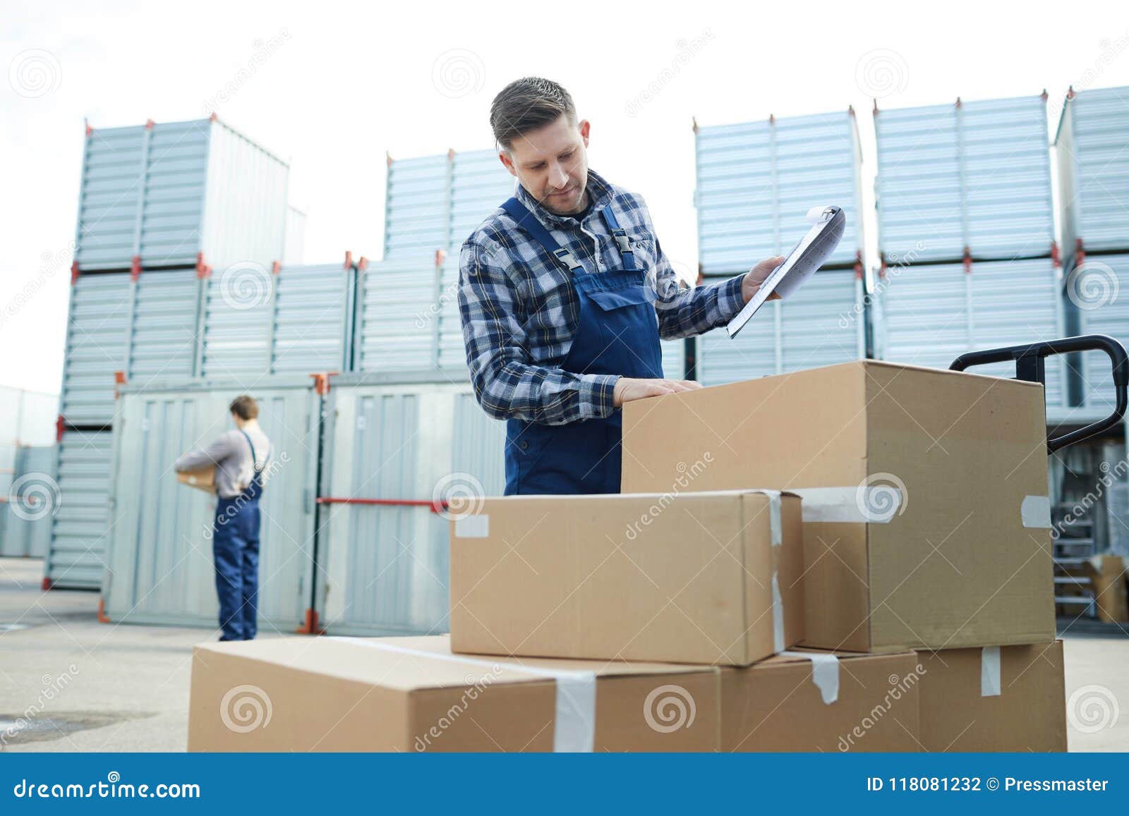 Checking boxes stock photo. Image of factory, service - 118081232