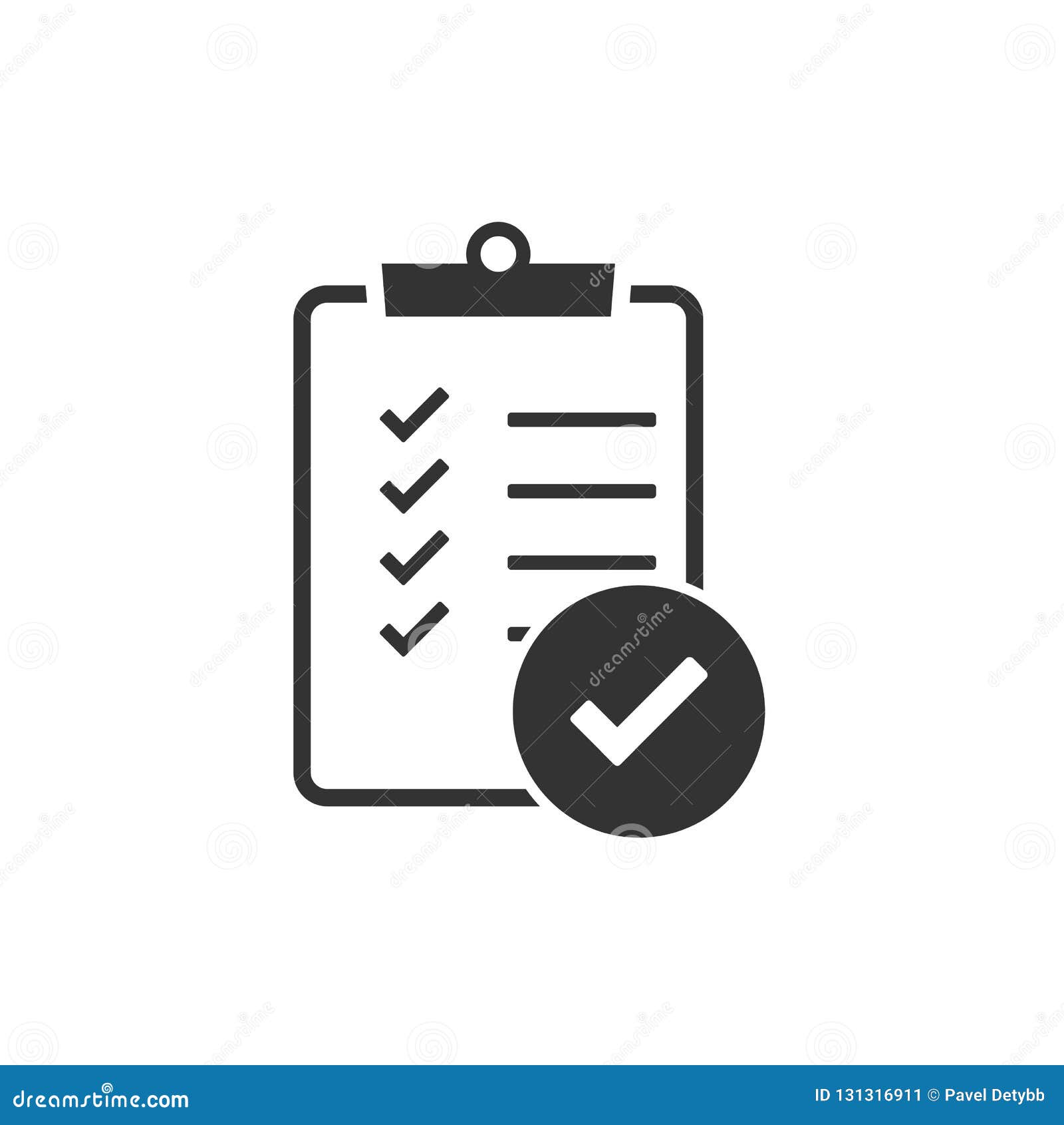 Checking, Checklist, Document, List, Verification Icon. Vector ...