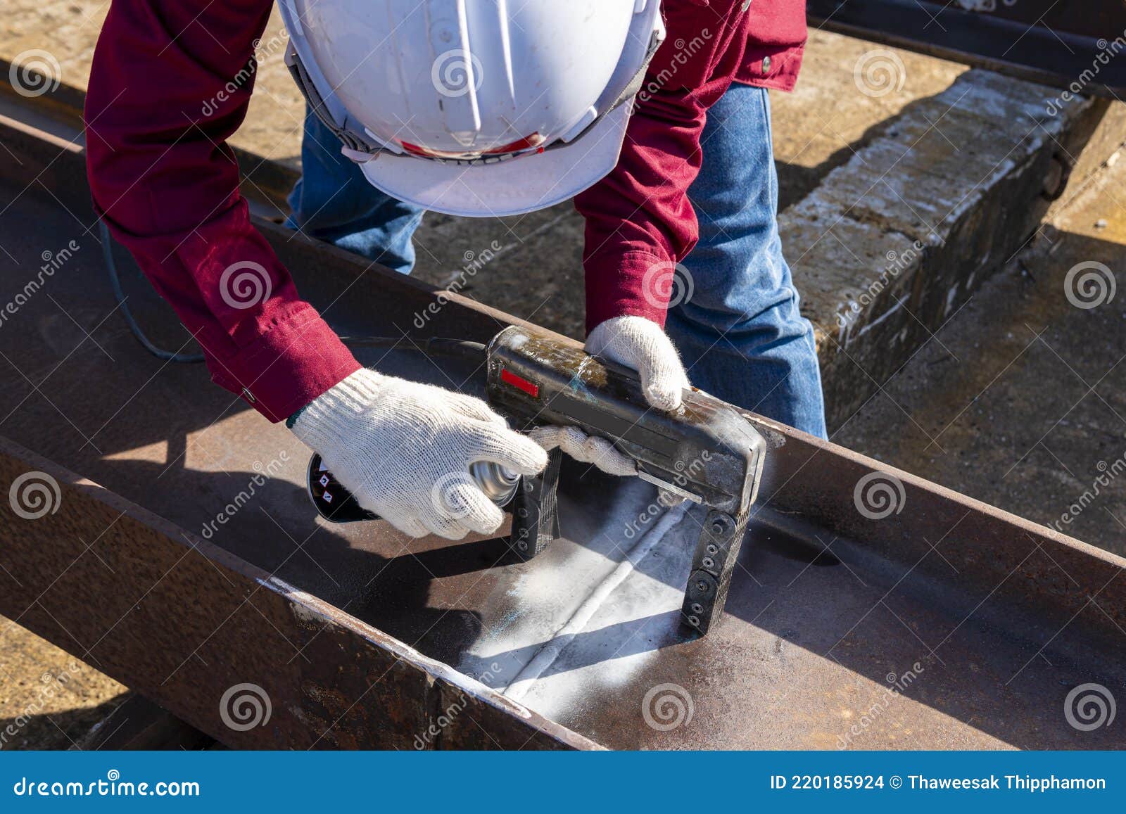 Checking Defect in Welded with Process Magnetic Particle Testing& X28 ...