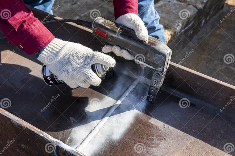 Checking Defect in Welded with Process Magnetic Particle Testing& X28 ...