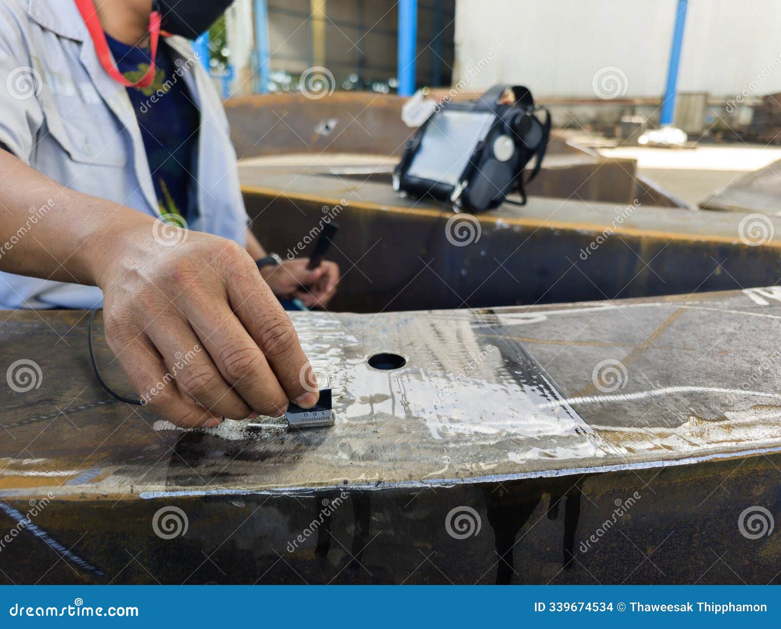 Checking Defects In Welded Add Joints To Steel H-beam With Process ...