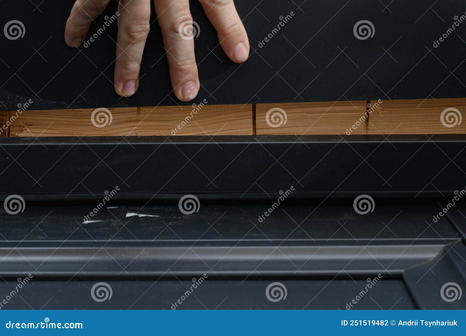 Checking the Door Frame for Evenness of the Surface after Installation ...