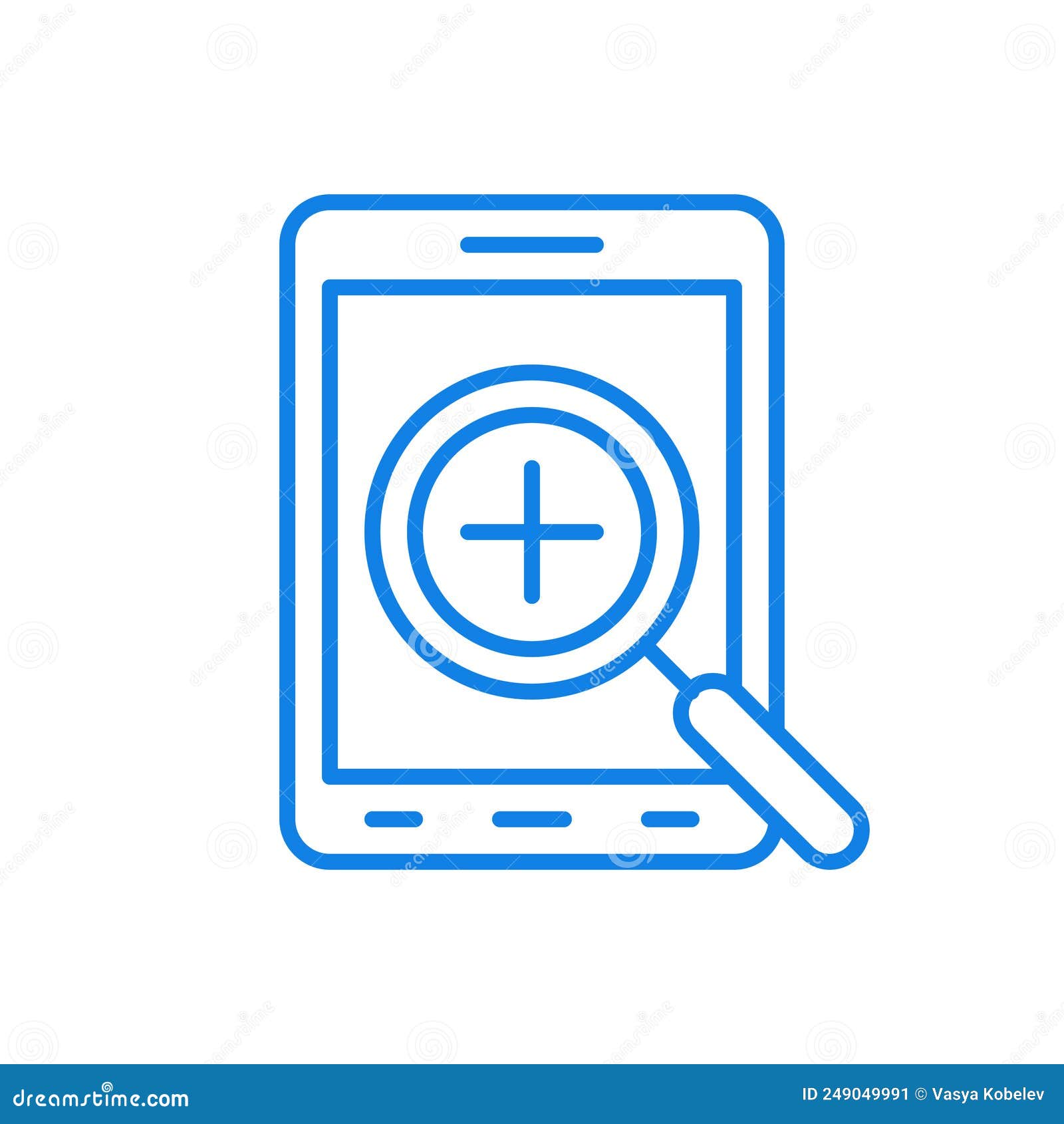 Checking Electronic Gadgets Vector Line Icon. Testing Devices and ...