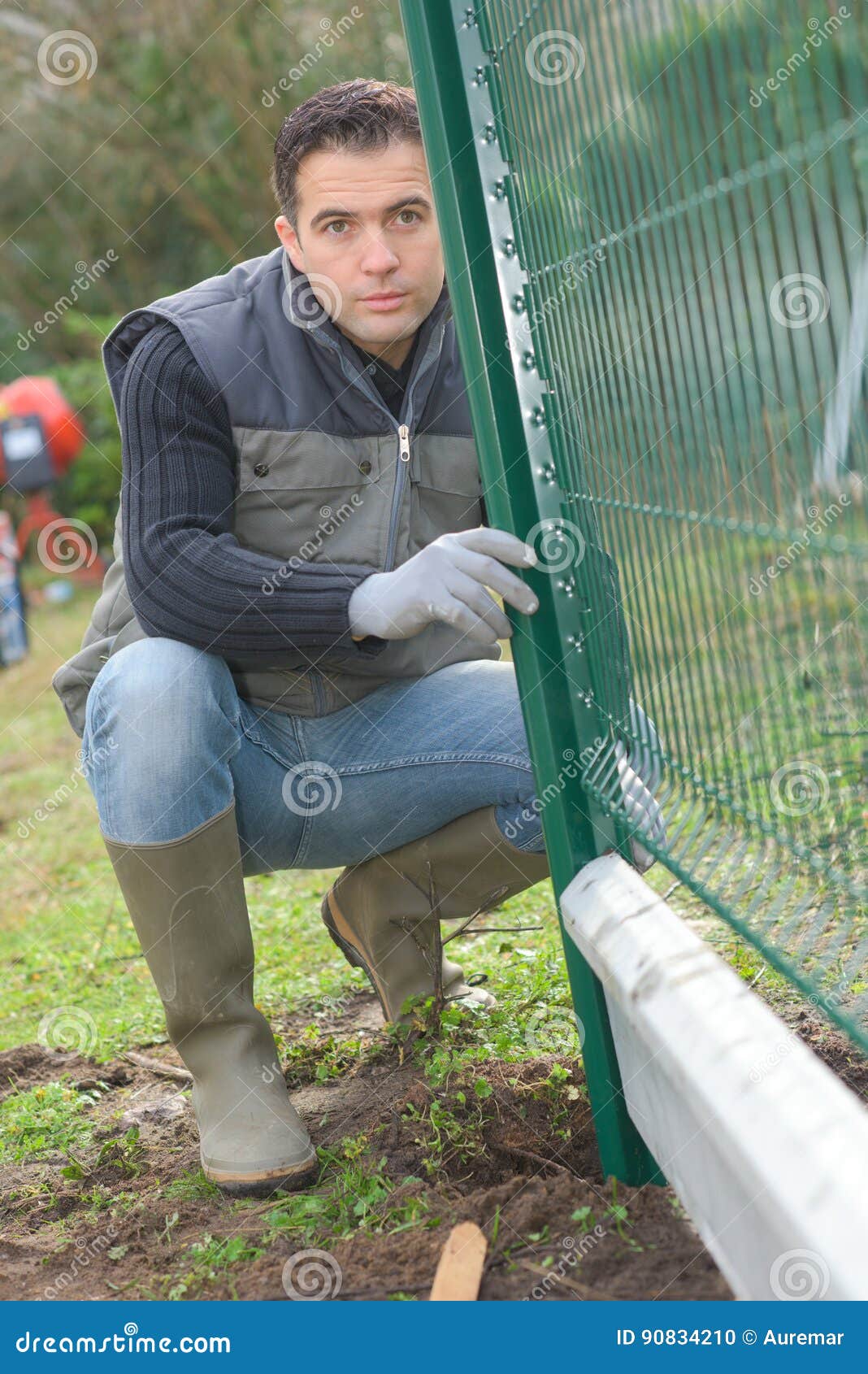 Checking Fence Straight Garden Stock Photos - Free & Royalty-Free Stock ...