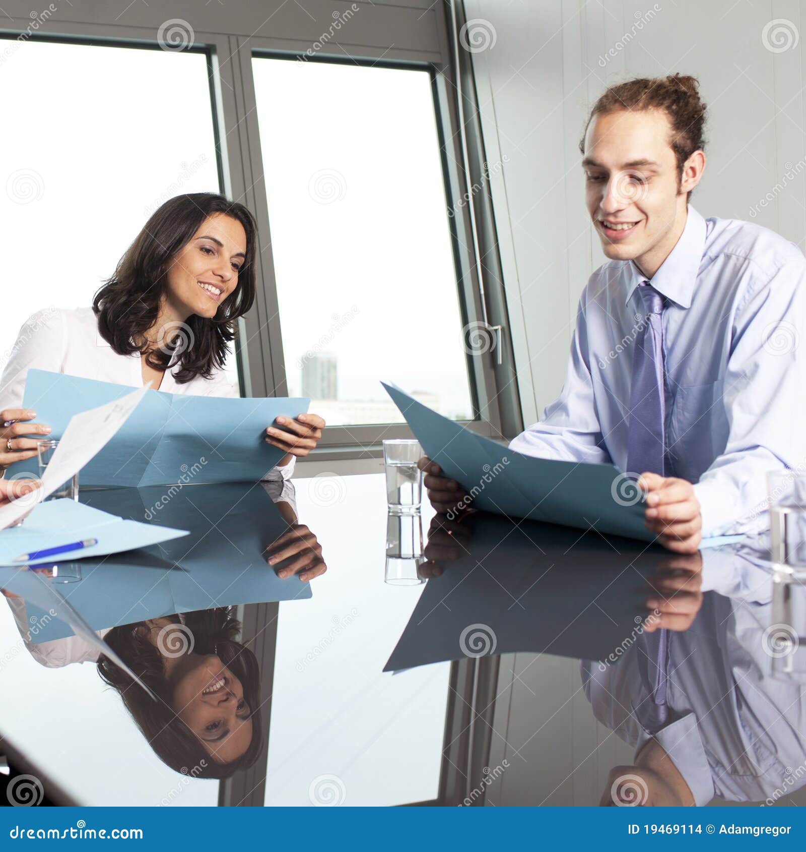 Checking the files stock photo. Image of meeting, idea - 19469114