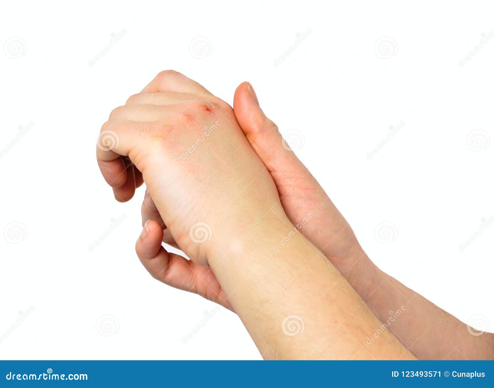 Checking the hand stock image. Image of flesh, aged - 123493571