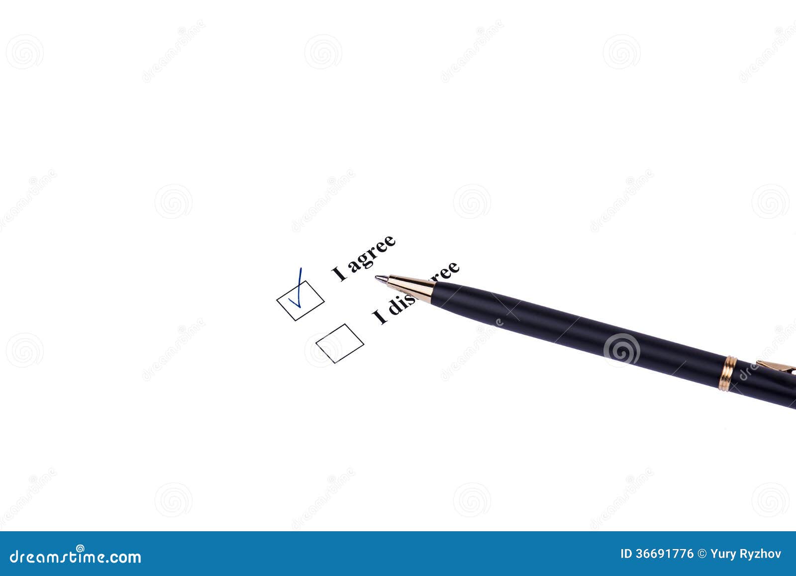 Checking â€œI agreeâ€ stock photo. Image of choice, agreement - 36691776