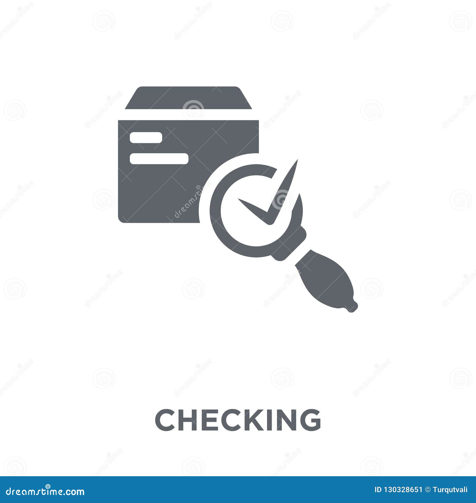 Checking Icon from Delivery and Logistic Collection. Stock Vector ...