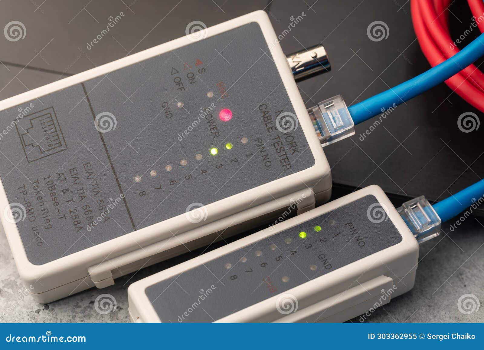 Checking the Integrity of Computer Wires with a Network Cable Tester ...