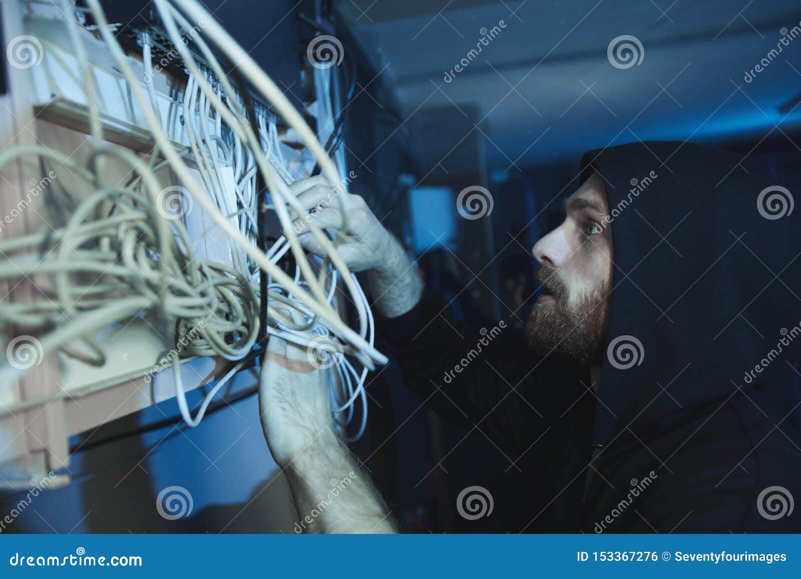 Checking Internet Connection Stock Photo - Image of platform, hoodie ...