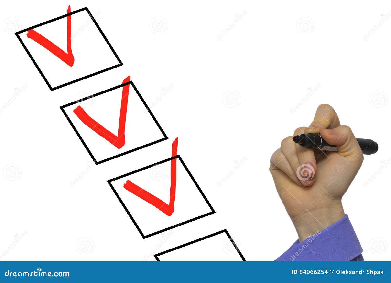 Checking List with Check Sign Isolated Stock Photo - Image of abstract ...
